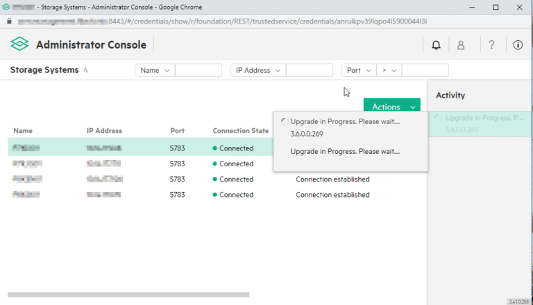 Upgrading StoreServ Management Console to 3.6 - STORCOM Belgium
