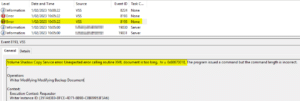 SQL VSS Backup: Unexpected error calling routine XML document is too ...
